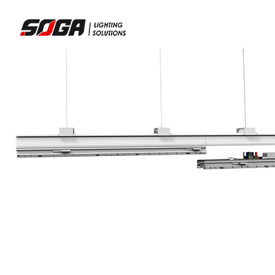 Commercial LED Linear Trunking Light System With White Cover U Shape