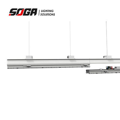 Commercial LED Linear Trunking Light System With White Cover U Shape